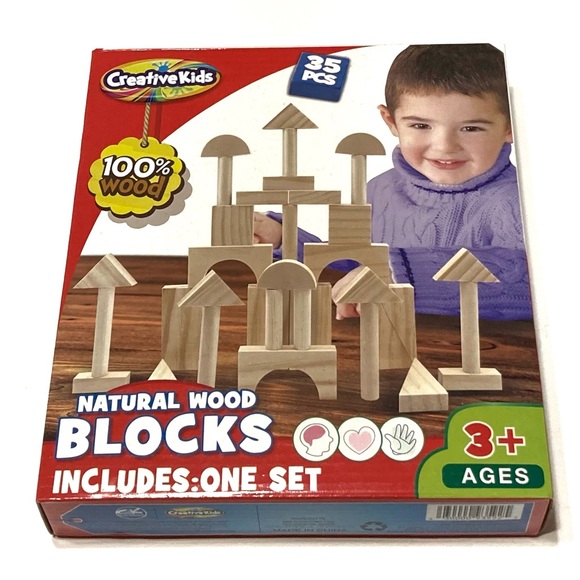 Creative Kids | Toys | Creative Kids Natural Wood Blocks | Poshmark